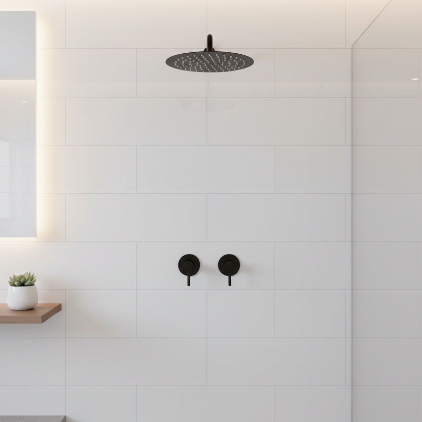 10" ROUND BLACK SUS 304 RAIN SHOWER HEAD – HomeaidDepotInc.