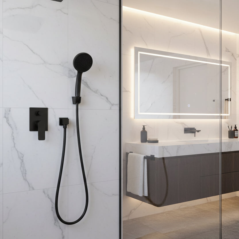 HDI-590 HANDSHOWER SET S/S HOSE BLACK – HomeaidDepotInc.