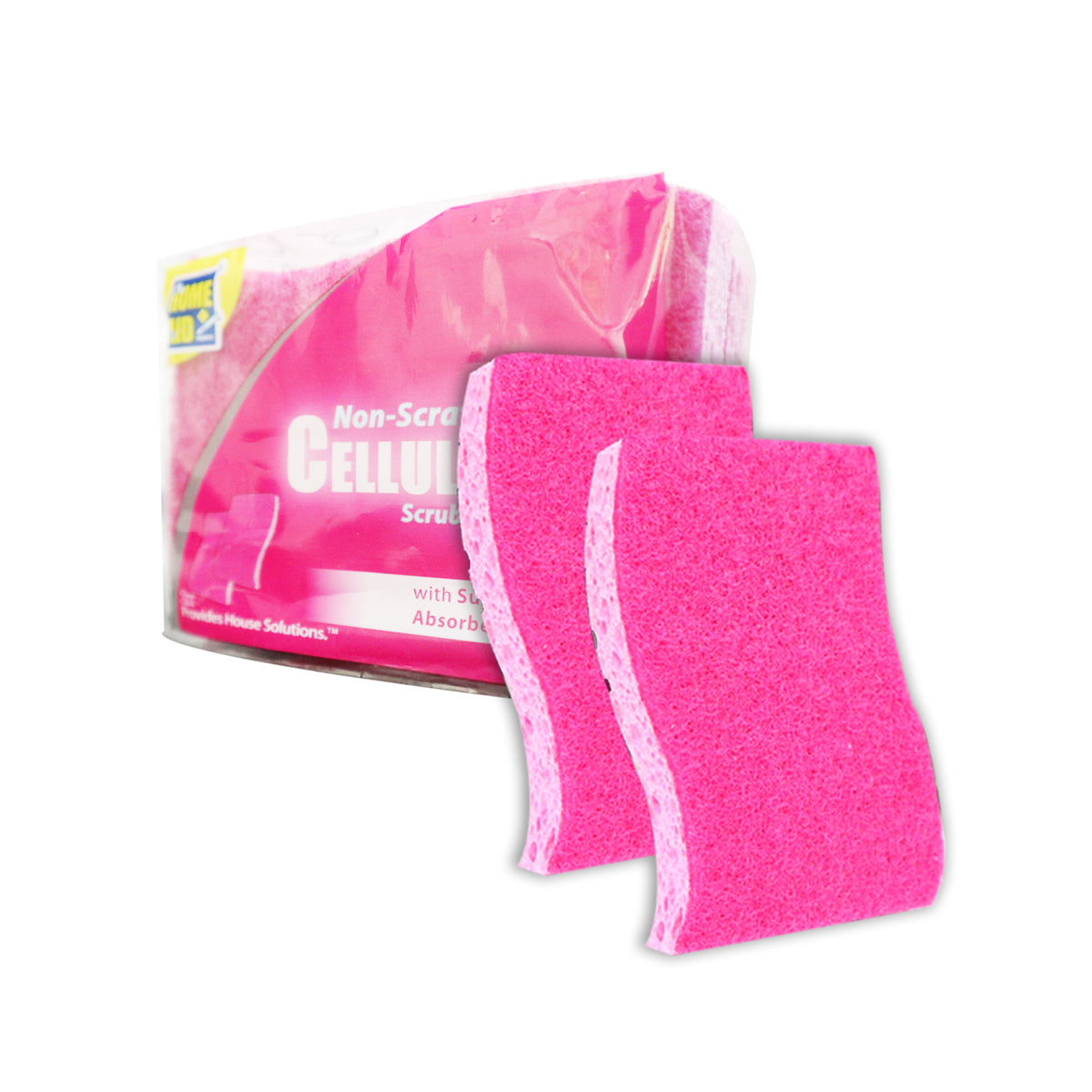 CELLULOSE SPONGE WITH SCRUB (COLORED) – HomeaidDepotInc.
